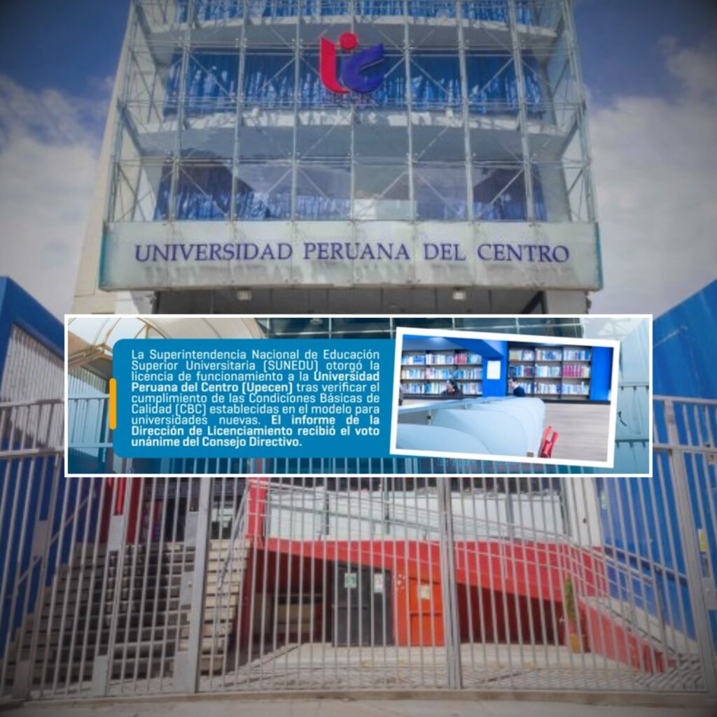 Sunedu otorga licenciamiento a la Universidad Peruana del Centro de los León Untiveros vinculada ...